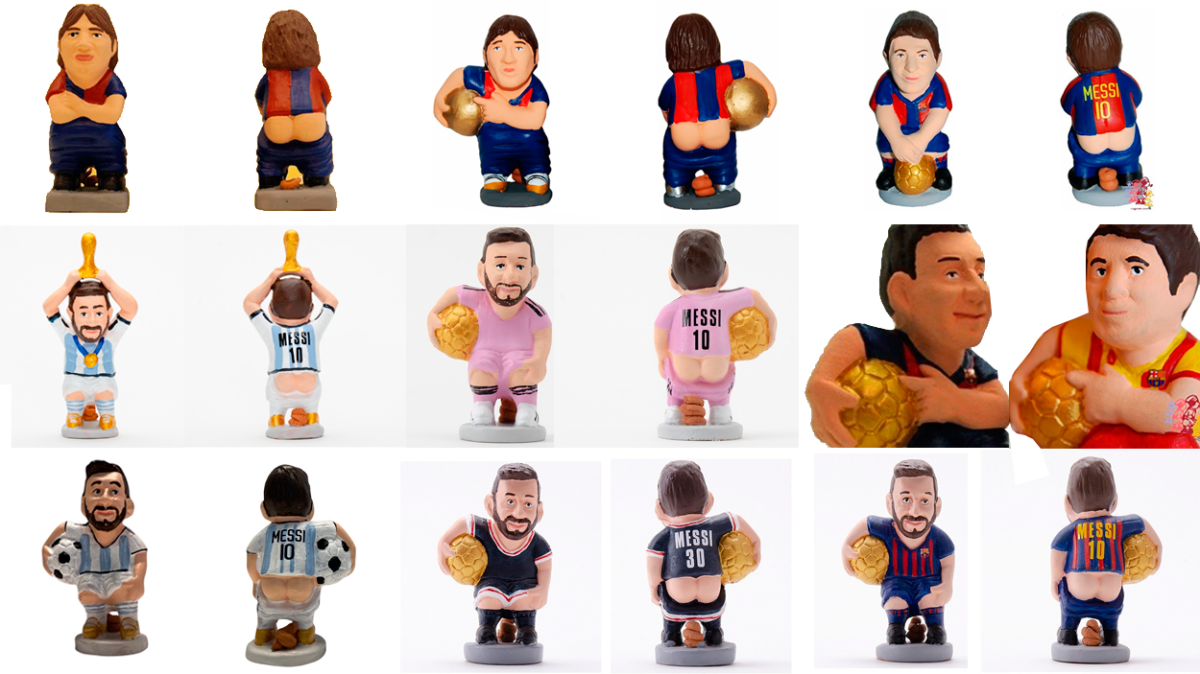 Messi tiene más ‘caganers’ que Balones de Oro; Mbappé también ...